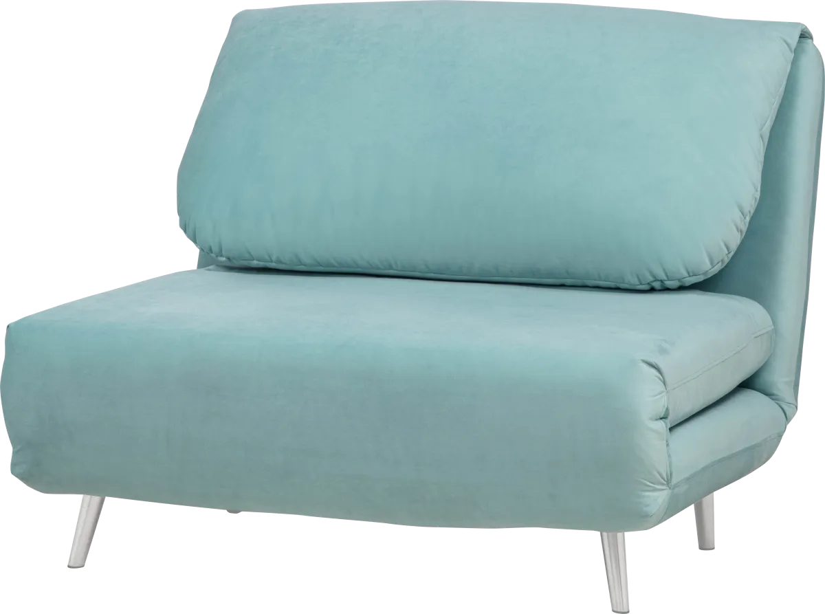 Daydream 2.0 Teal Blue,Green Polyester Fabric Sleeper Chair | Rooms to Go