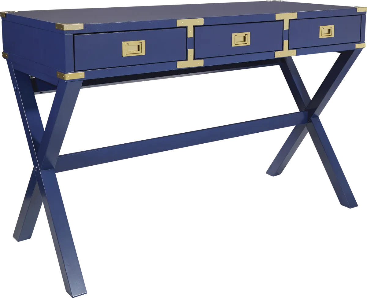 Kaeler Blue Desk | Rooms to Go