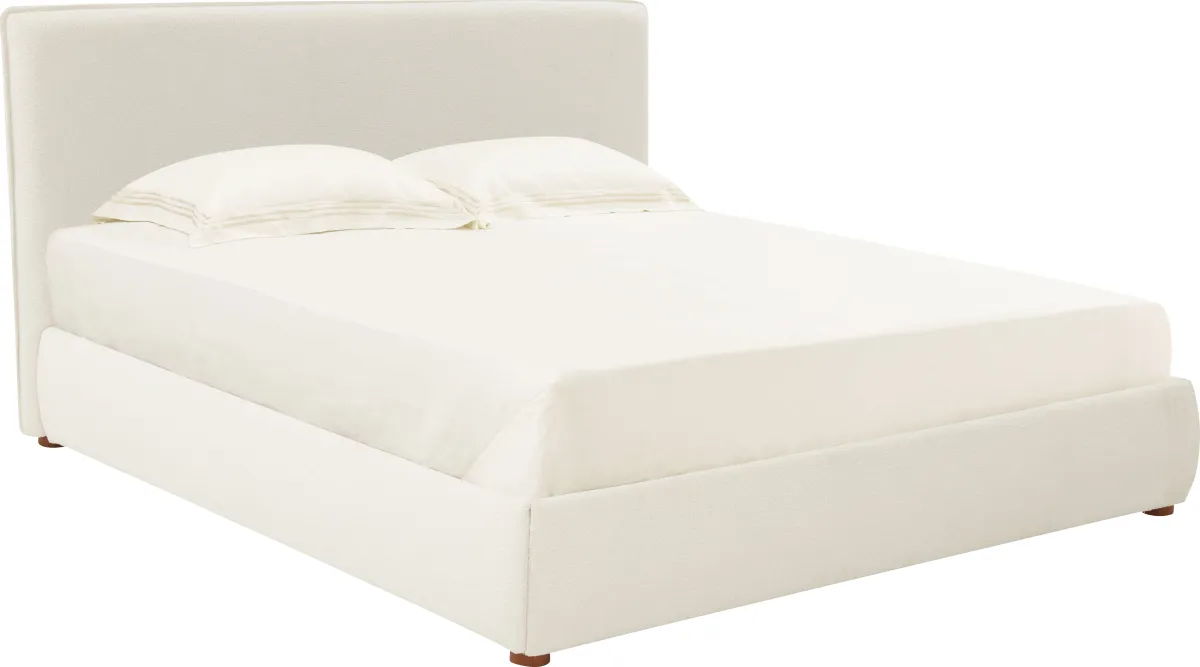 Tulli Ivory Beige King Bed | Rooms to Go