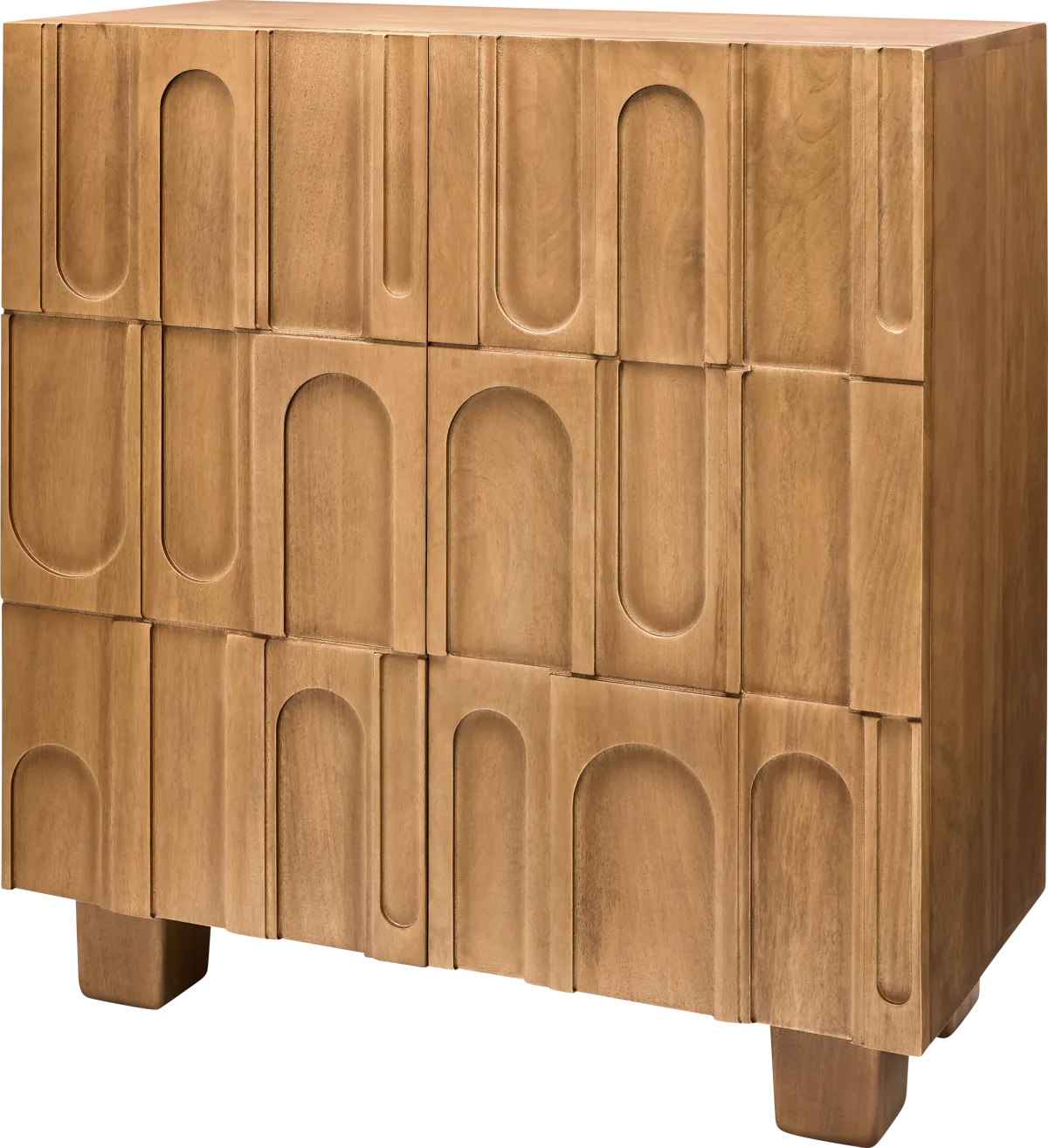 Razin Brown Dark Wood Server | Rooms to Go