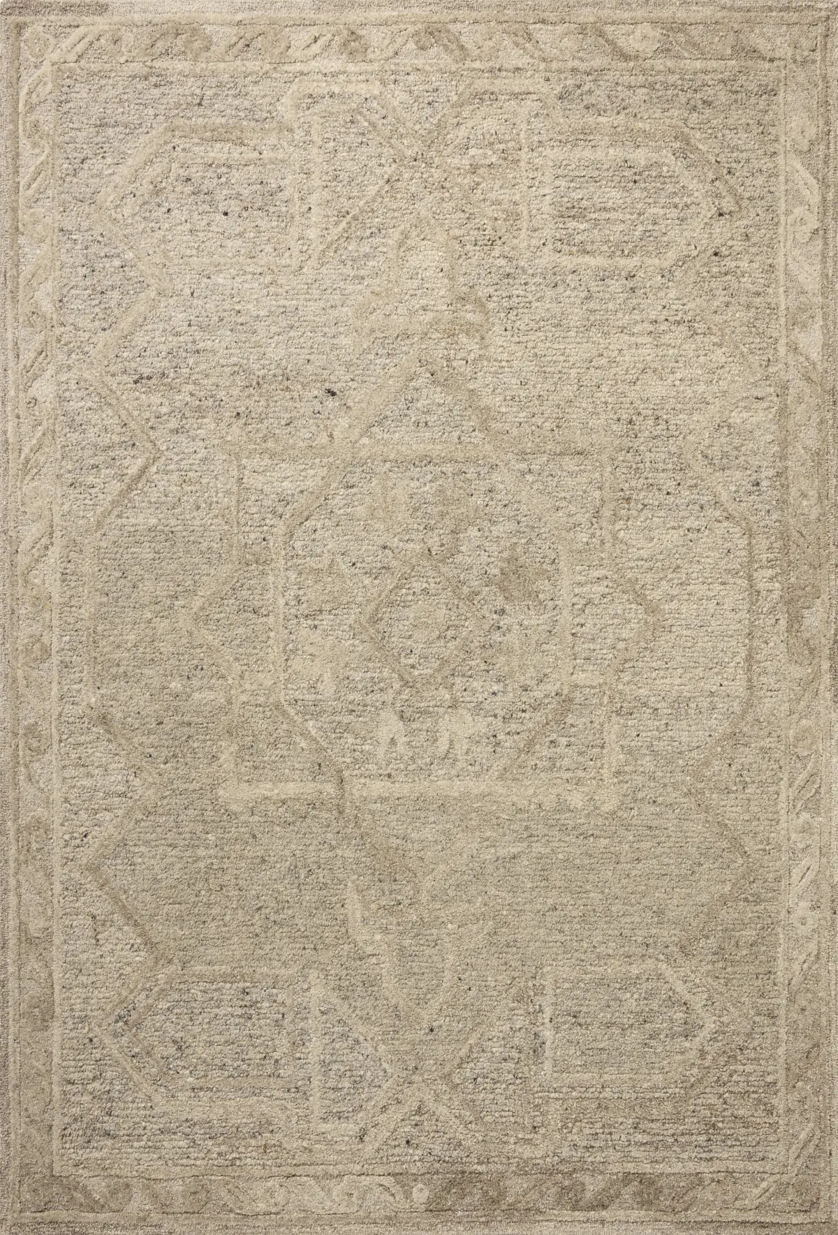 Neila Beige Wool Fabric Rug | Rooms to Go