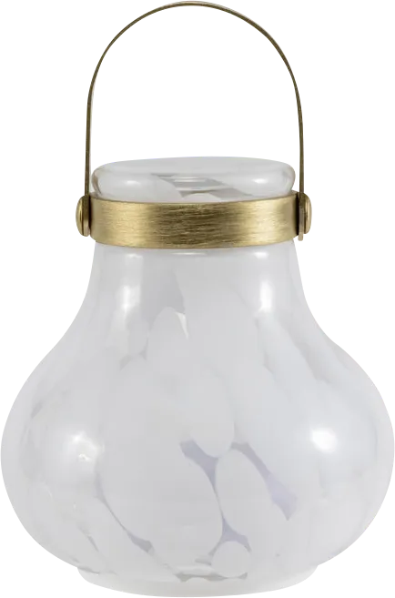 Jabu White Outdoor Lantern | Rooms to Go