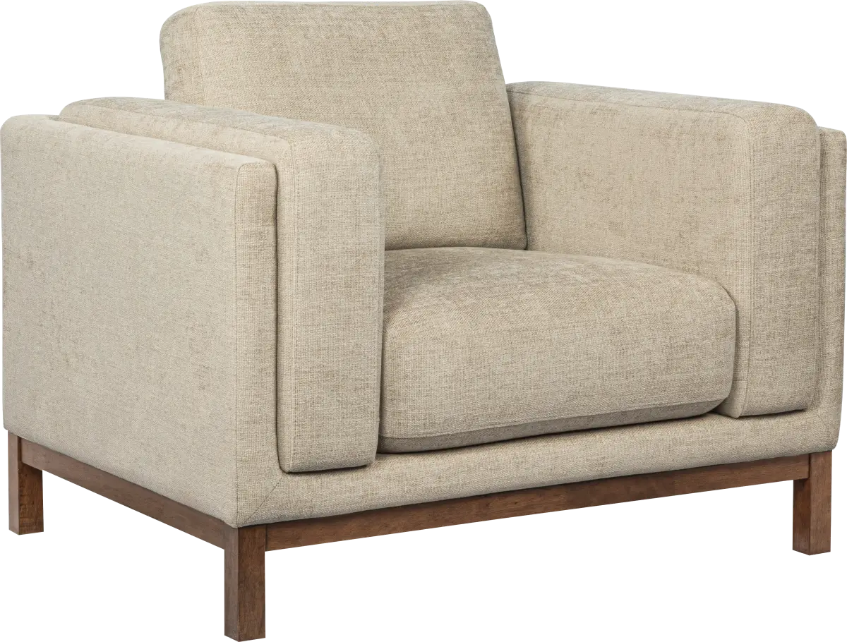 Elena Court Beige Woven Chair | Rooms to Go
