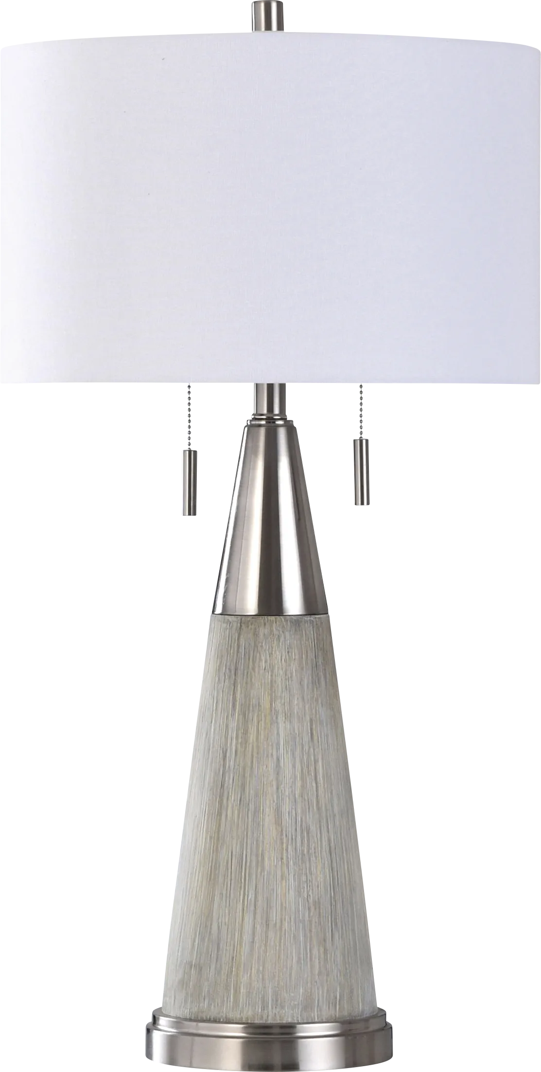 Arion Silver Gray Resin Table Lamp | Rooms to Go