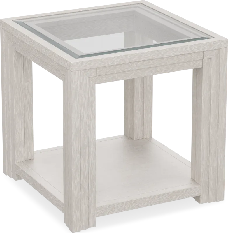 Royal Park Ivory Light Wood,White 3 Pc Sofa Table With Stools | Rooms to Go