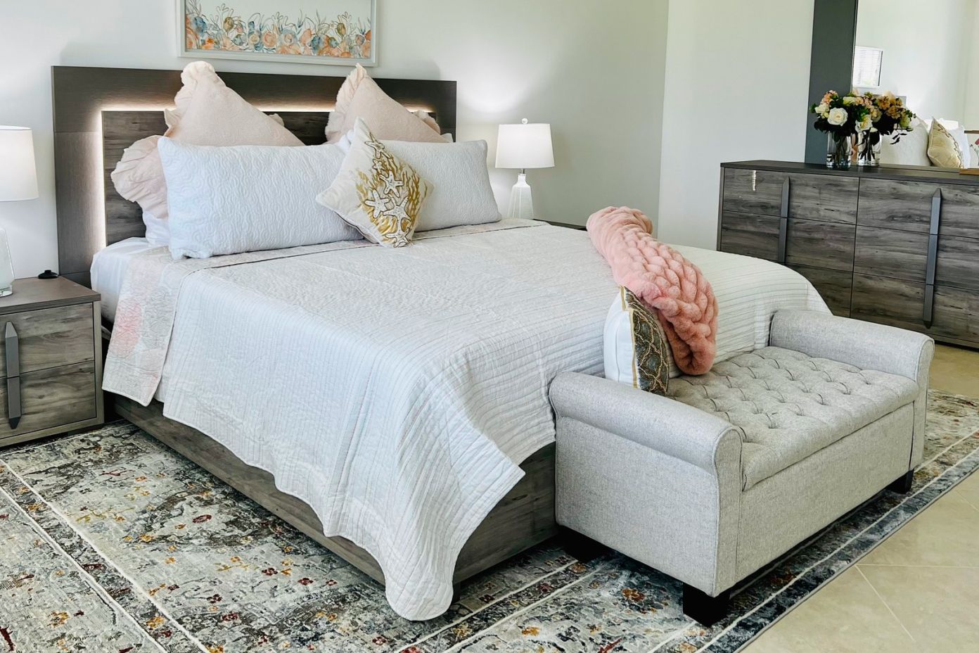 Bedroom bench use store