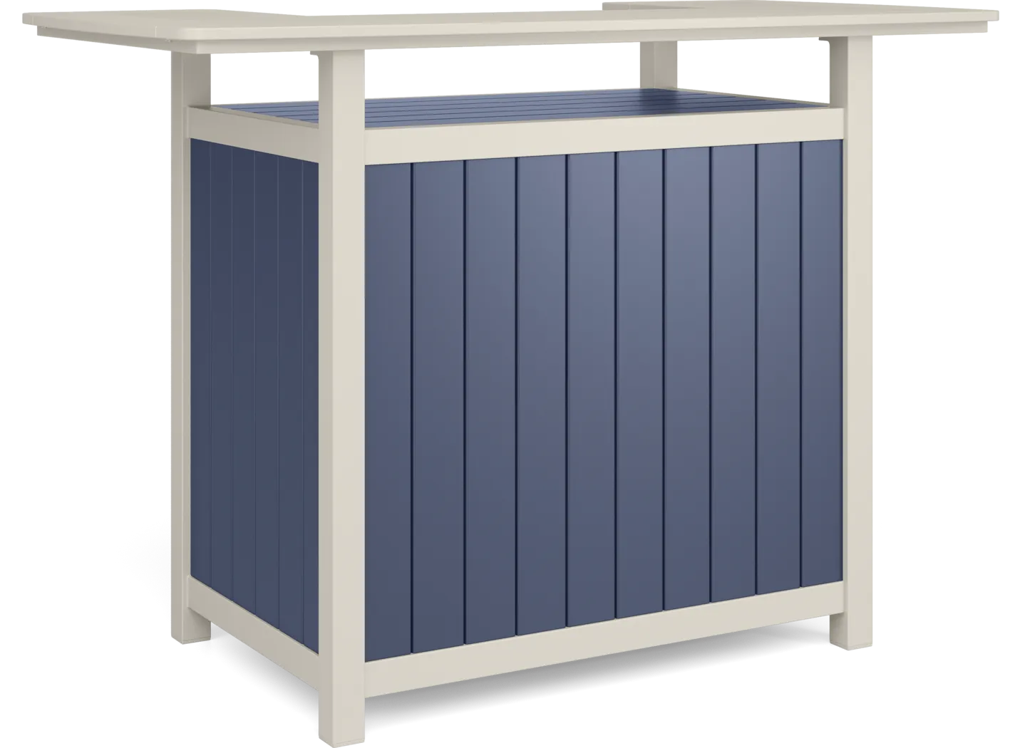 Addy 3 Pc Navy Colors Blue Synthetic Fabric Outdoor Dining Set With Bar ...