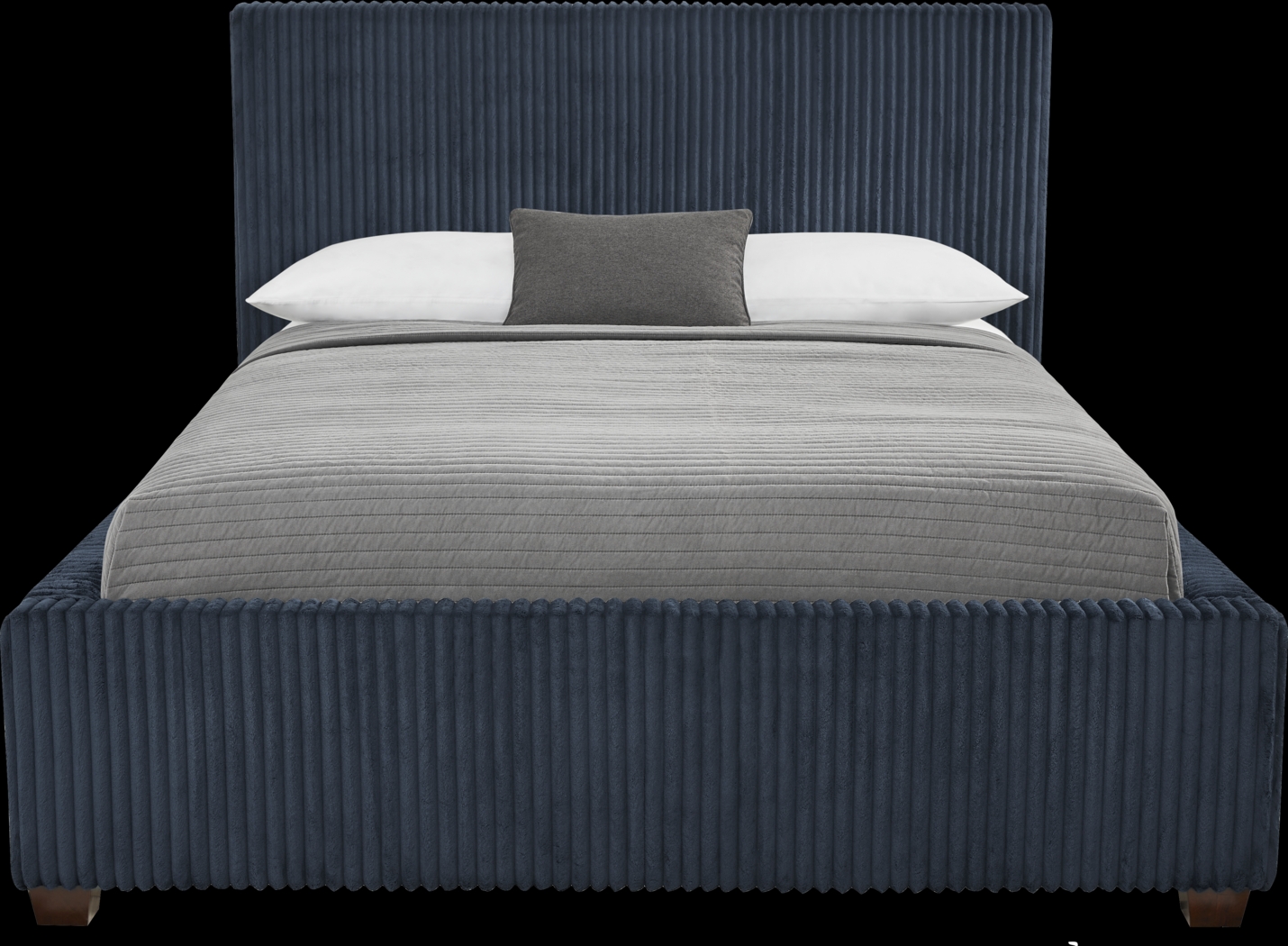 Allure Midnight Blue 3 Pc Queen Upholstered Bed | Rooms to Go