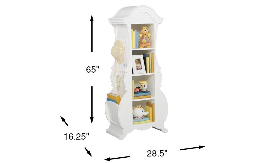 Disney Princess Fairytale White Colors,White Bookcase | Rooms to Go