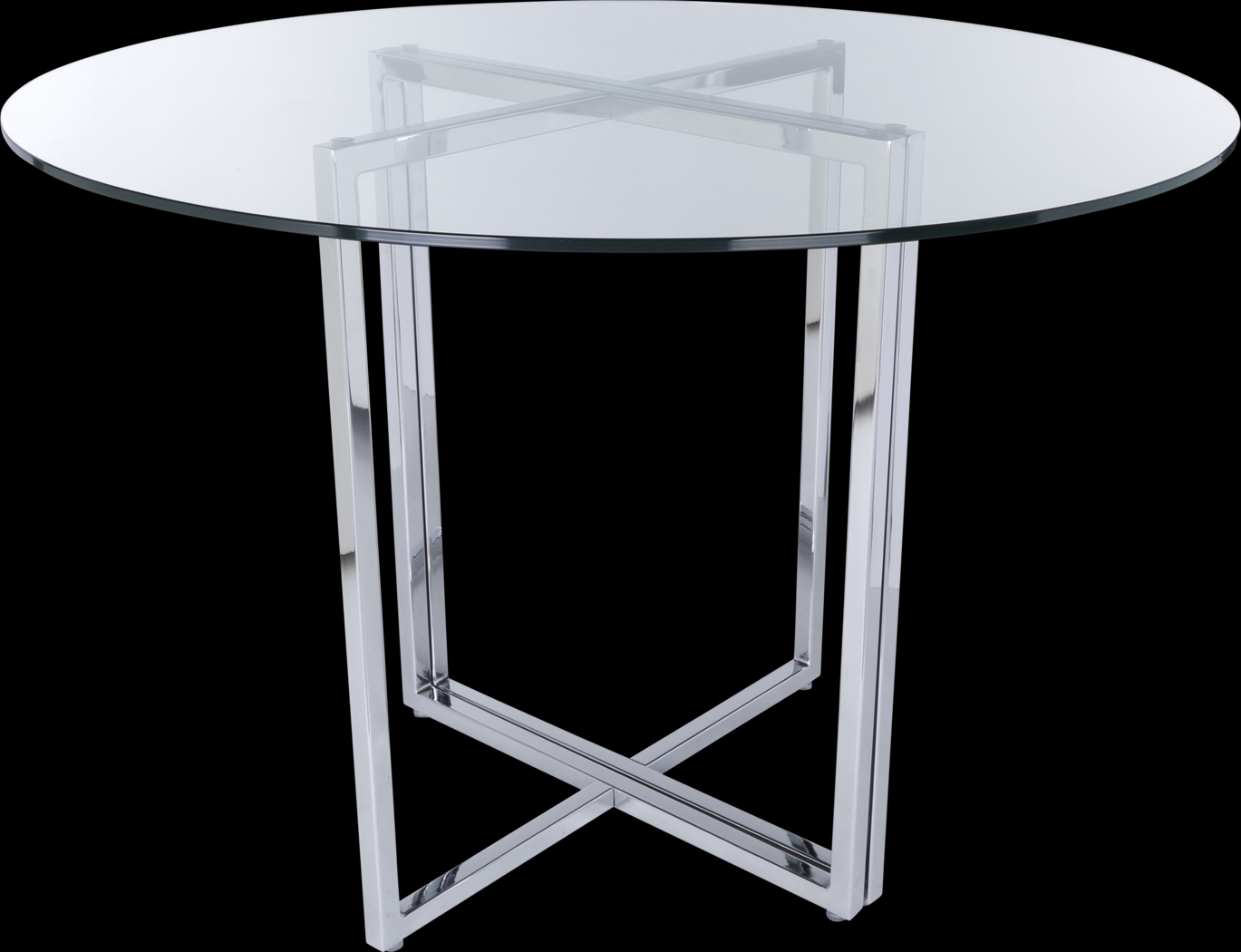 Dorsky Chrome Metal Gray Dining Table | Rooms to Go