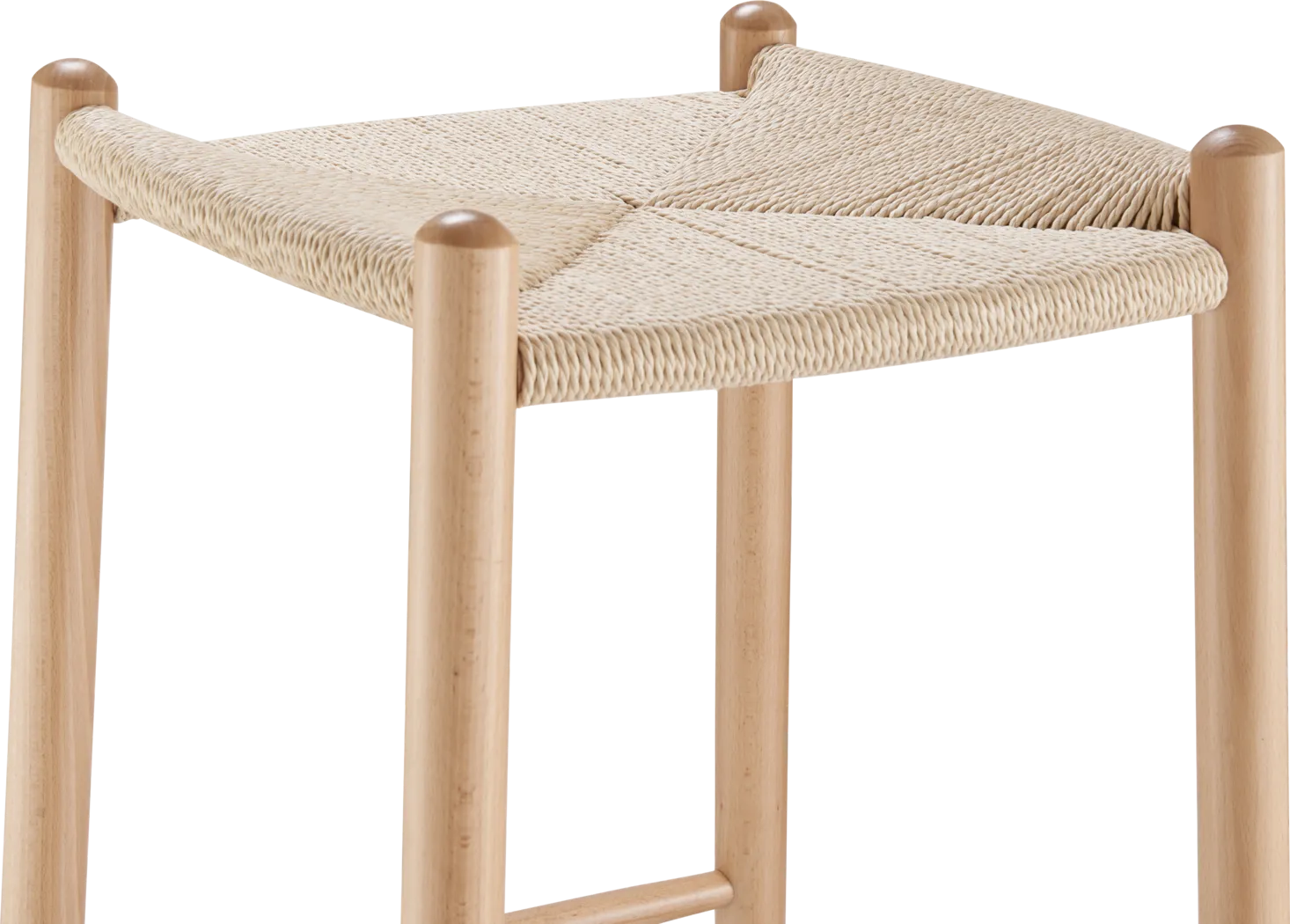 Dunton Natural Beige,White Barstool | Rooms to Go