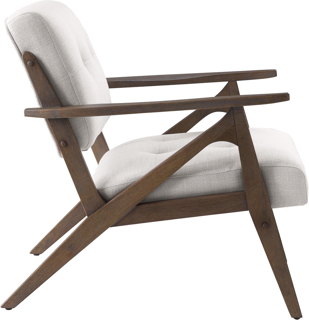 Eliona I Cream Beige Polyester Fabric Accent Chair | Rooms to Go