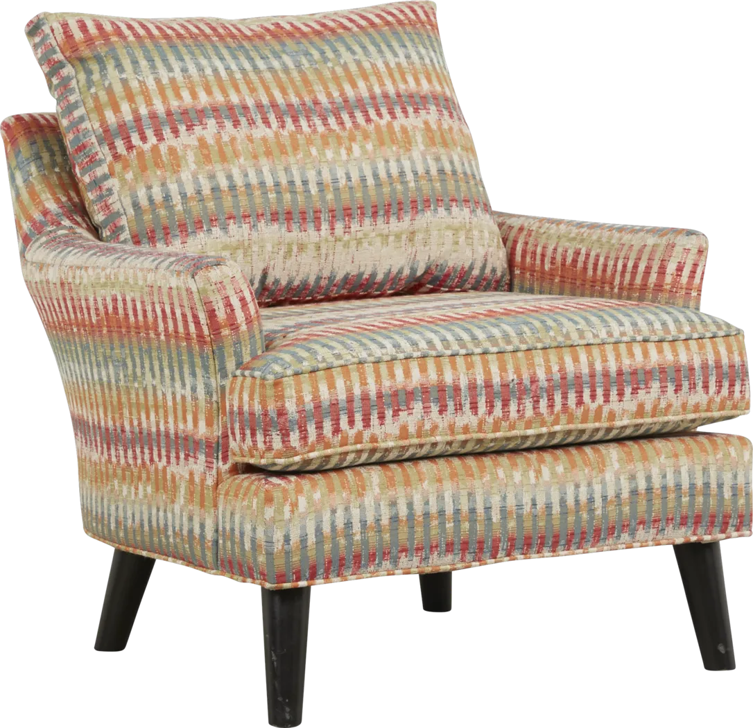Handcraft Orange Orange,Red Polyester Fabric Accent Chair | Rooms to Go