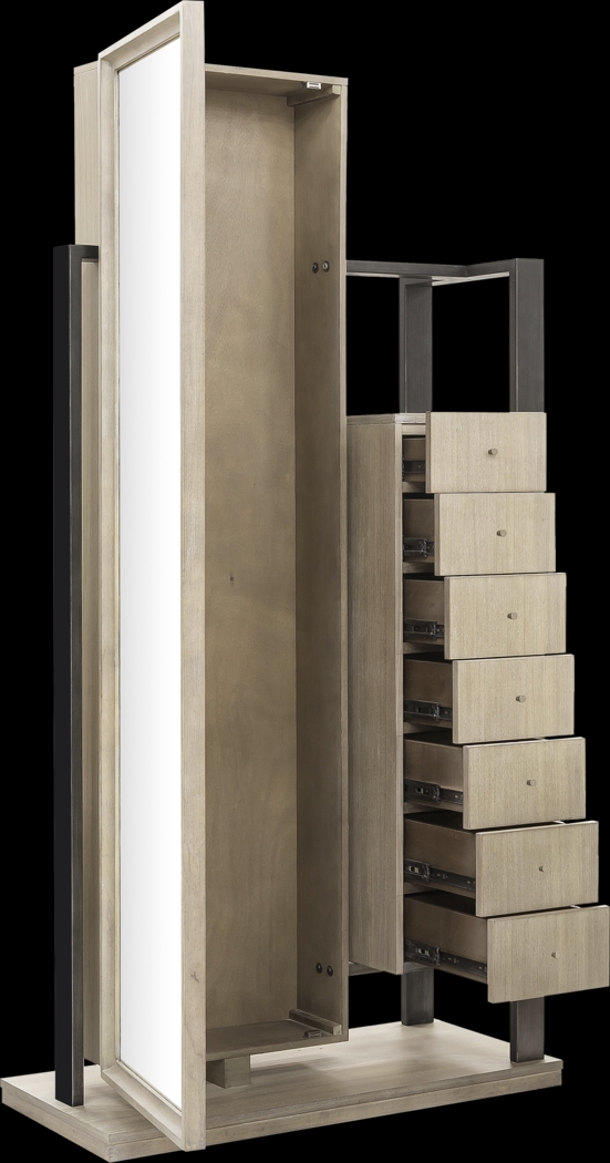 Harimaw Natural Light Wood Mirror Semanier | Rooms to Go