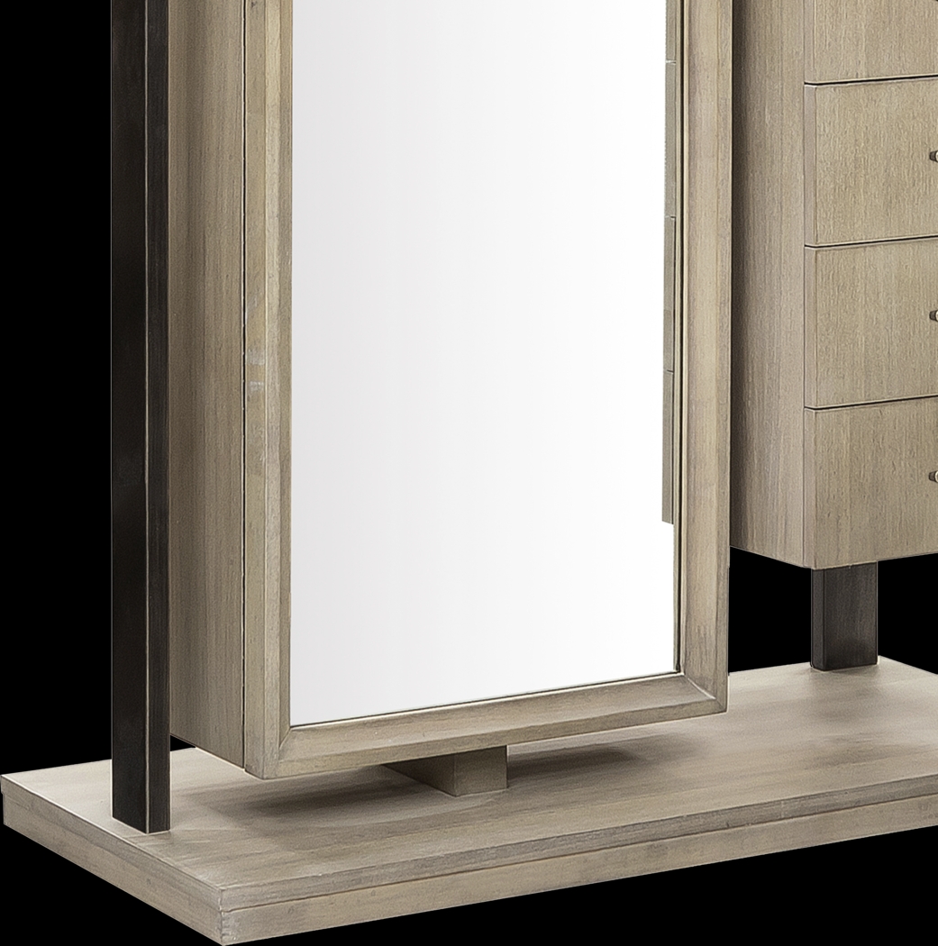 Harimaw Natural Light Wood Mirror Semanier | Rooms to Go