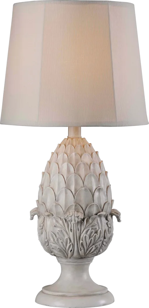 Hibriten White Outdoor Table Lamp | Rooms to Go