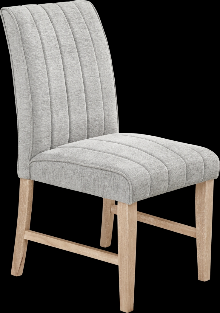 Kendall 5 Pc Natural Light Wood Gray Dining Room Set With 48" Dining ...