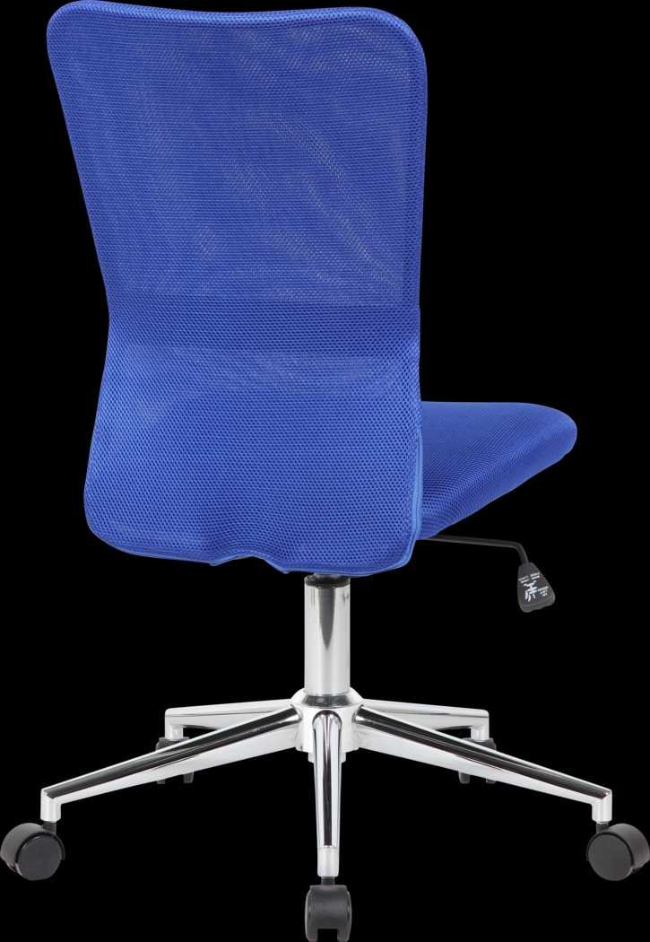 Achieve Blue Polyester Fabric Desk Chair | Rooms to Go