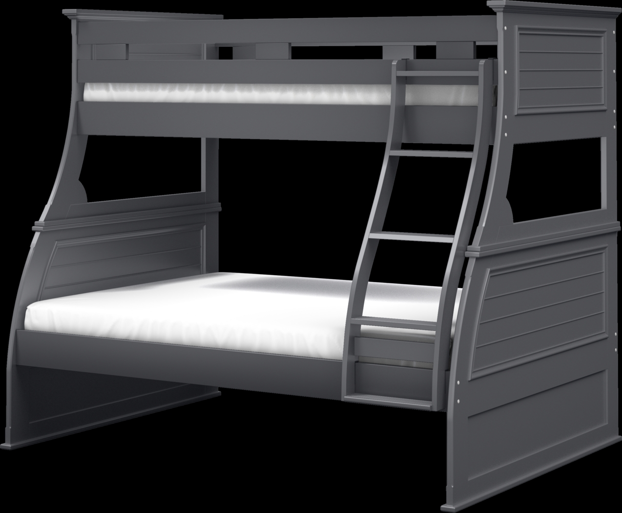 Hilton Head Graphite Black Twin/Full Bunk | Rooms to Go
