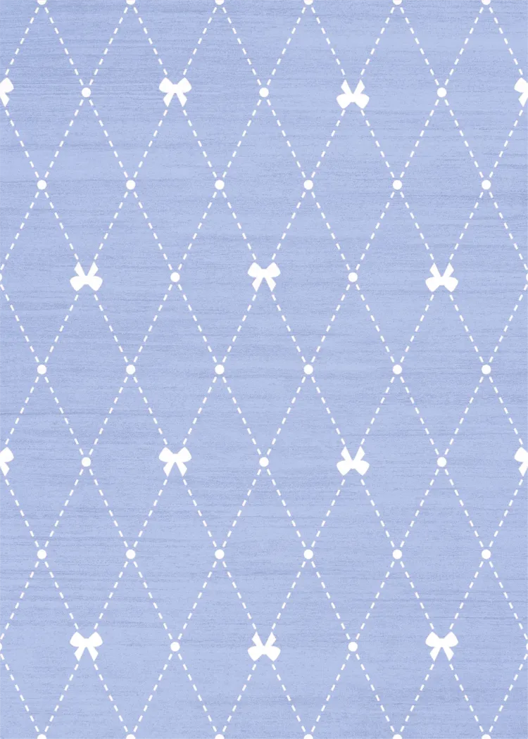 Modest Bow Blue Rugs | Rooms to Go