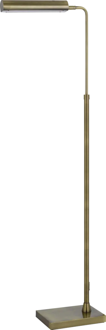 Kittery Estates Brass Yellow Floor Lamp | Rooms to Go