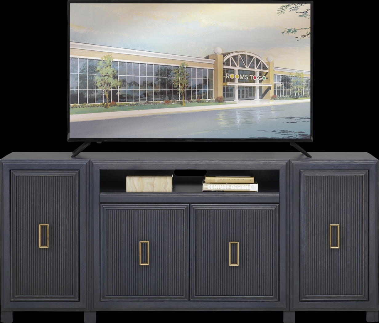 Manor Bridge Blue Colors Console | Rooms to Go