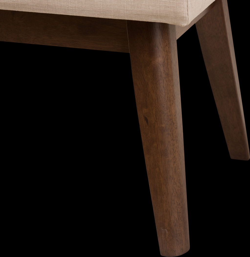 Marshead Beige Polyester Fabric Bench | Rooms to Go