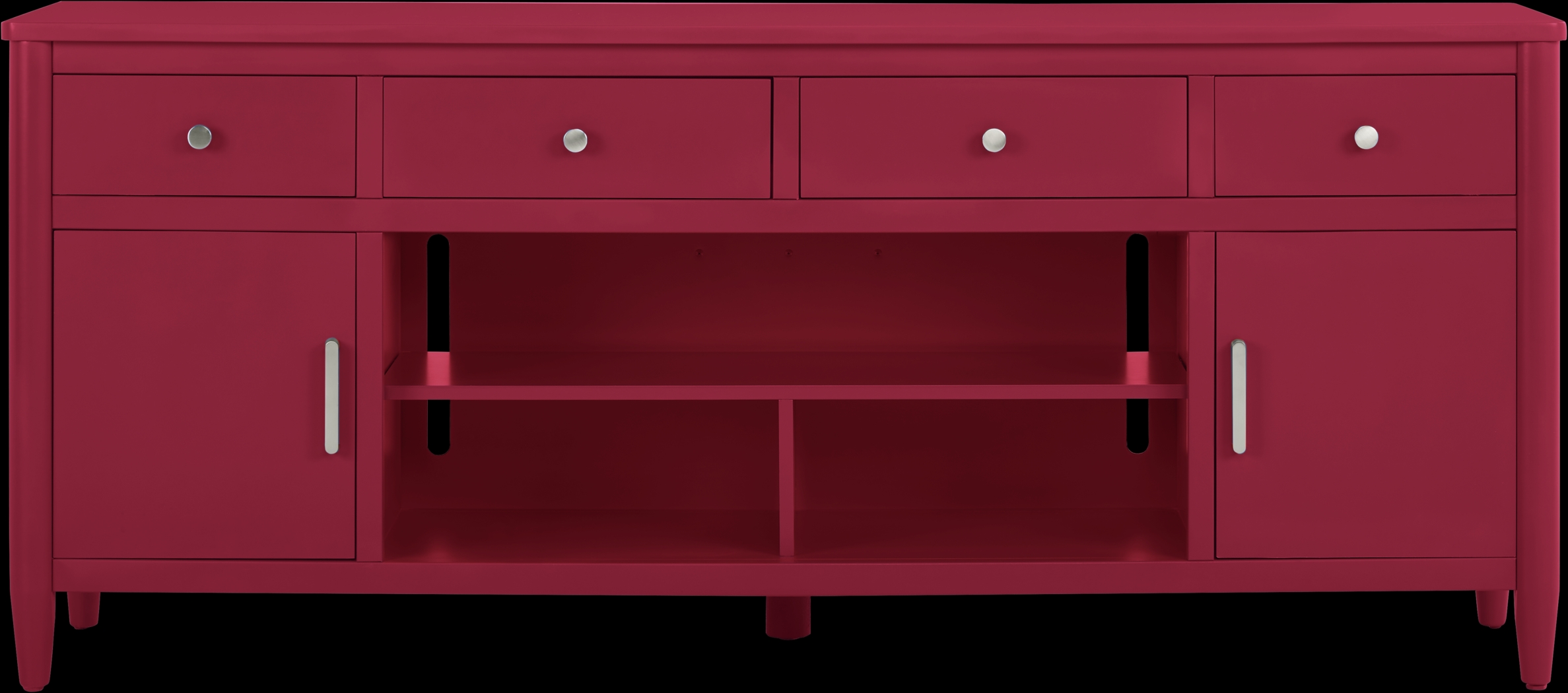 Modern Villa Red Colors 82 in. Console | Rooms to Go