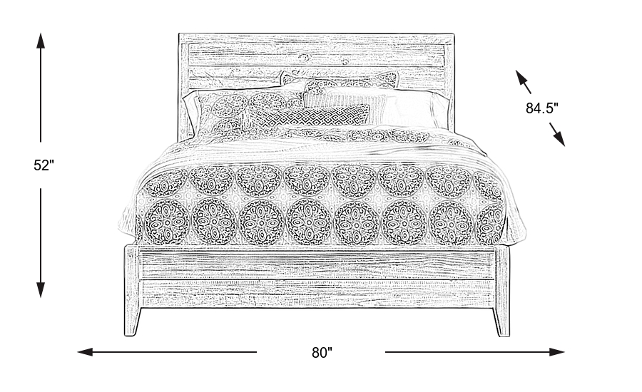 Palm Grove Taffy Light Wood 3 Pc King Bed | Rooms to Go