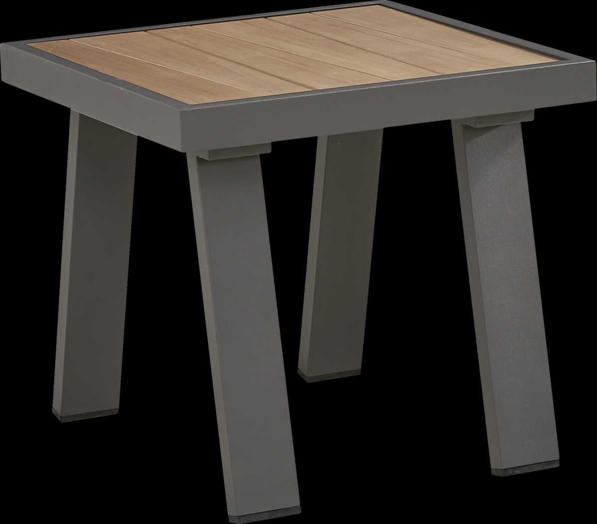 Randolph Gray Aluminum Outdoor End Table | Rooms to Go