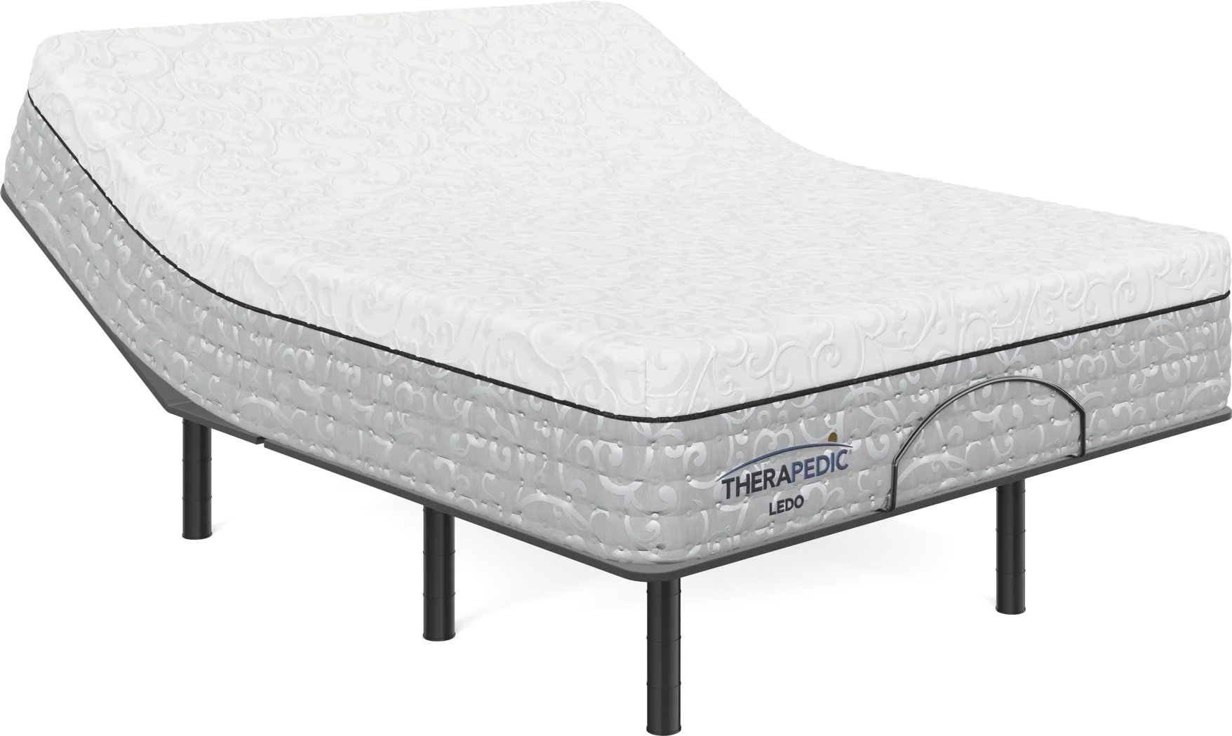 Therapedic Hybrid Ledo Queen Mattress With Baselogic Silver | Rooms to Go