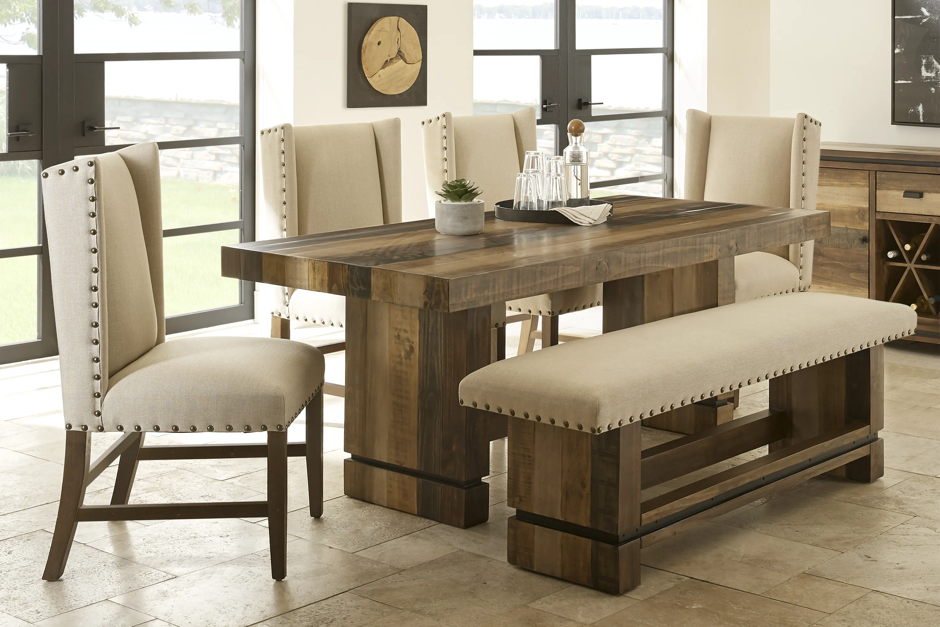 Westover Hills Brown Dark Wood Rectangle Dining Table | Rooms to Go