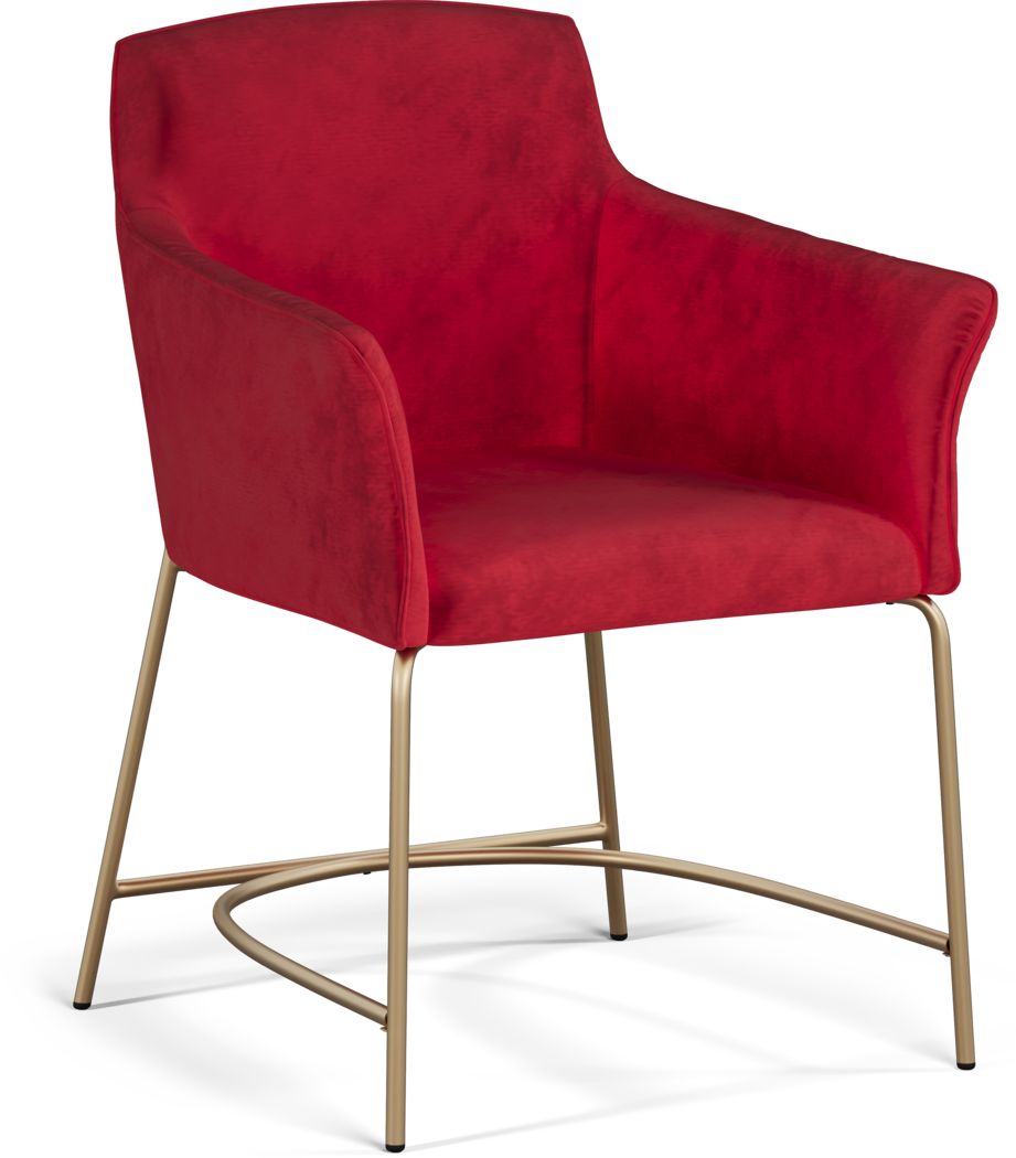 Venetian Court Red Arm Chair - Rooms To Go