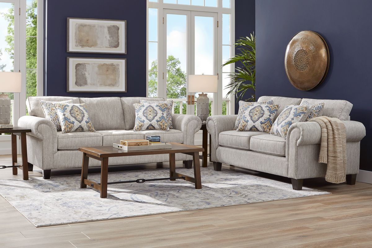 Wyndsor Way Gray Woven Sofa - Rooms To Go